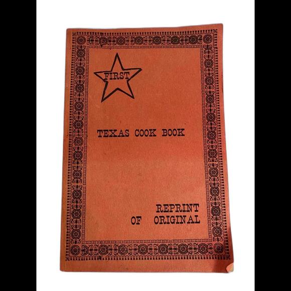 Other | First Texas Cook Book Reprint Edition 1965 | Poshmark